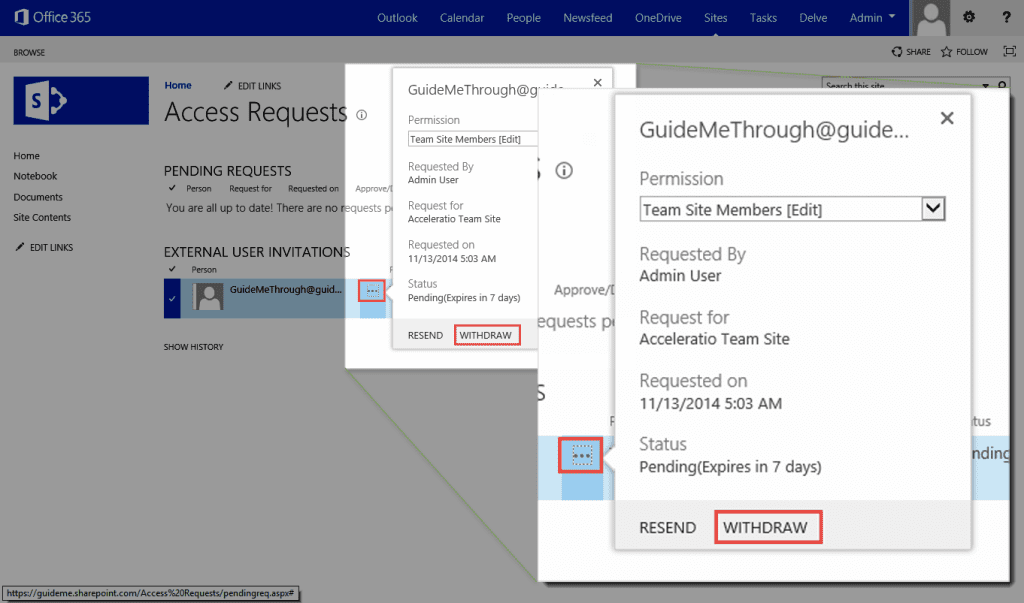How To Disable Sharing and Access Requests for SharePoint Users - Toni ...